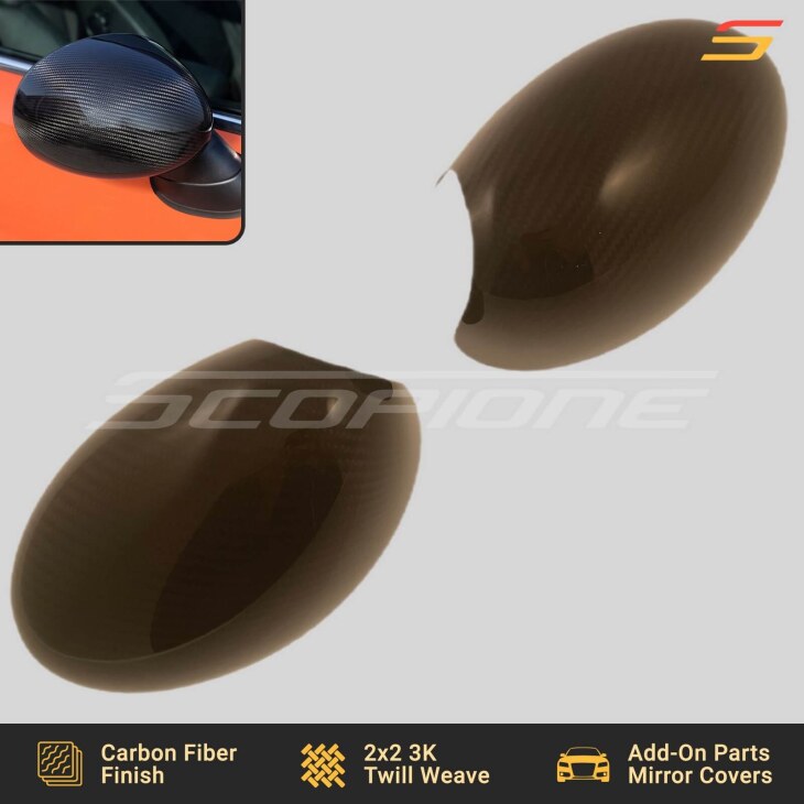 Scopione Carbon Fiber Side Mirror Covers for MINI Cooper