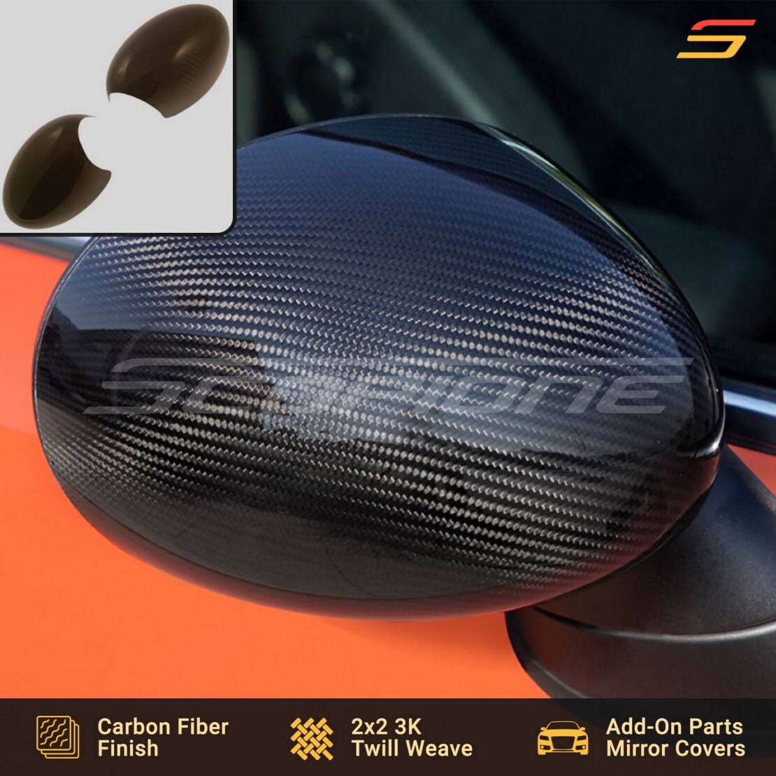 Scopione Carbon Fiber Side Mirror Covers for MINI Cooper