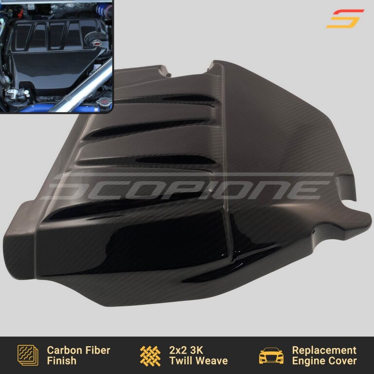 Scopione Carbon Fiber Engine Cover for Lancer Evolution 10