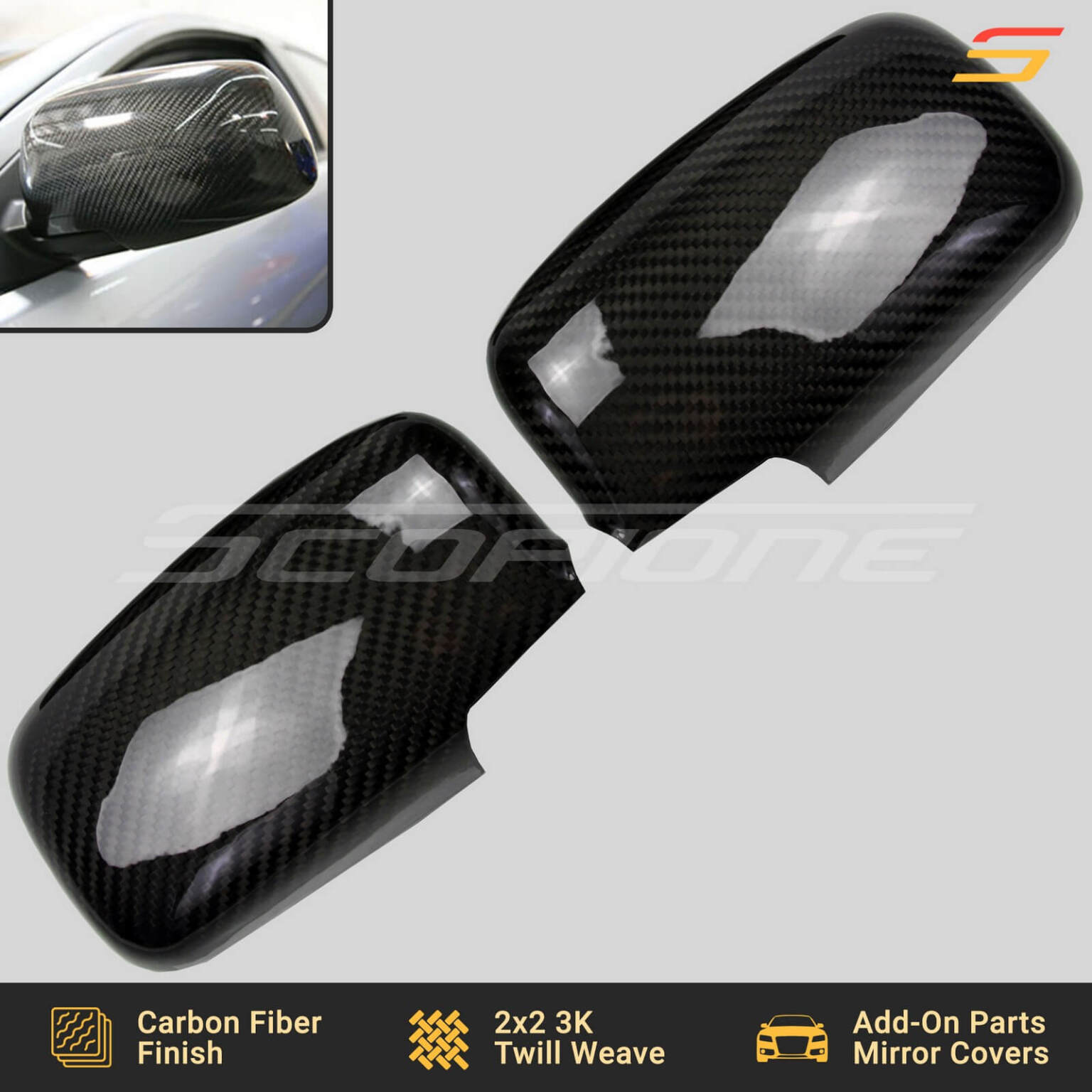 Scopione Carbon Fiber Engine Cover for Lancer Evolution 10