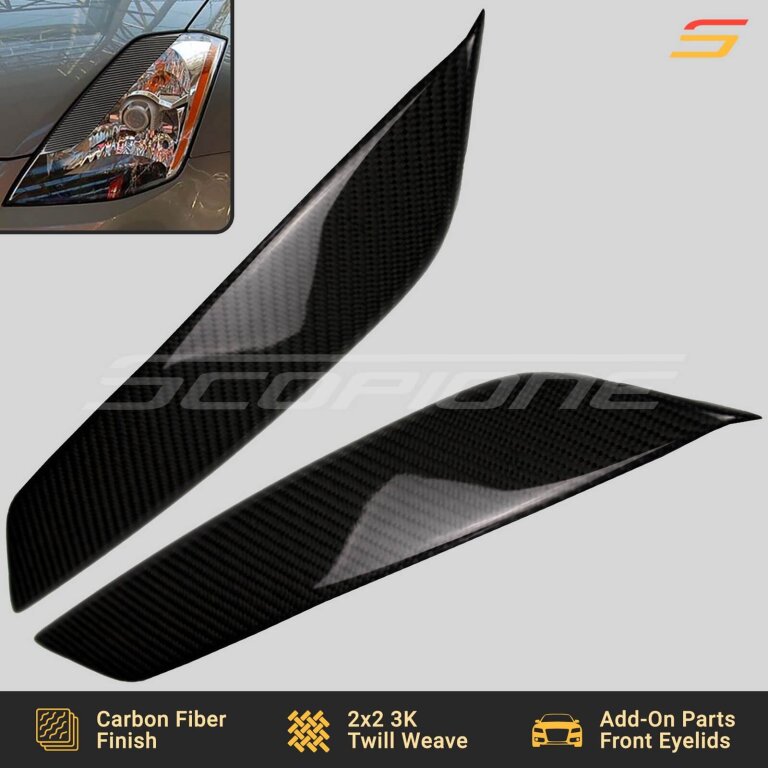 Scopione Carbon Fiber Front Bumper Intake Scoops for Nissan 350Z