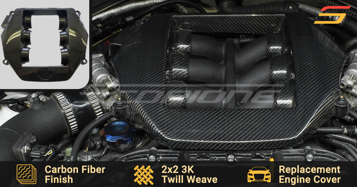 Scopione Carbon Fiber Engine Cover for Nissan GTR R35