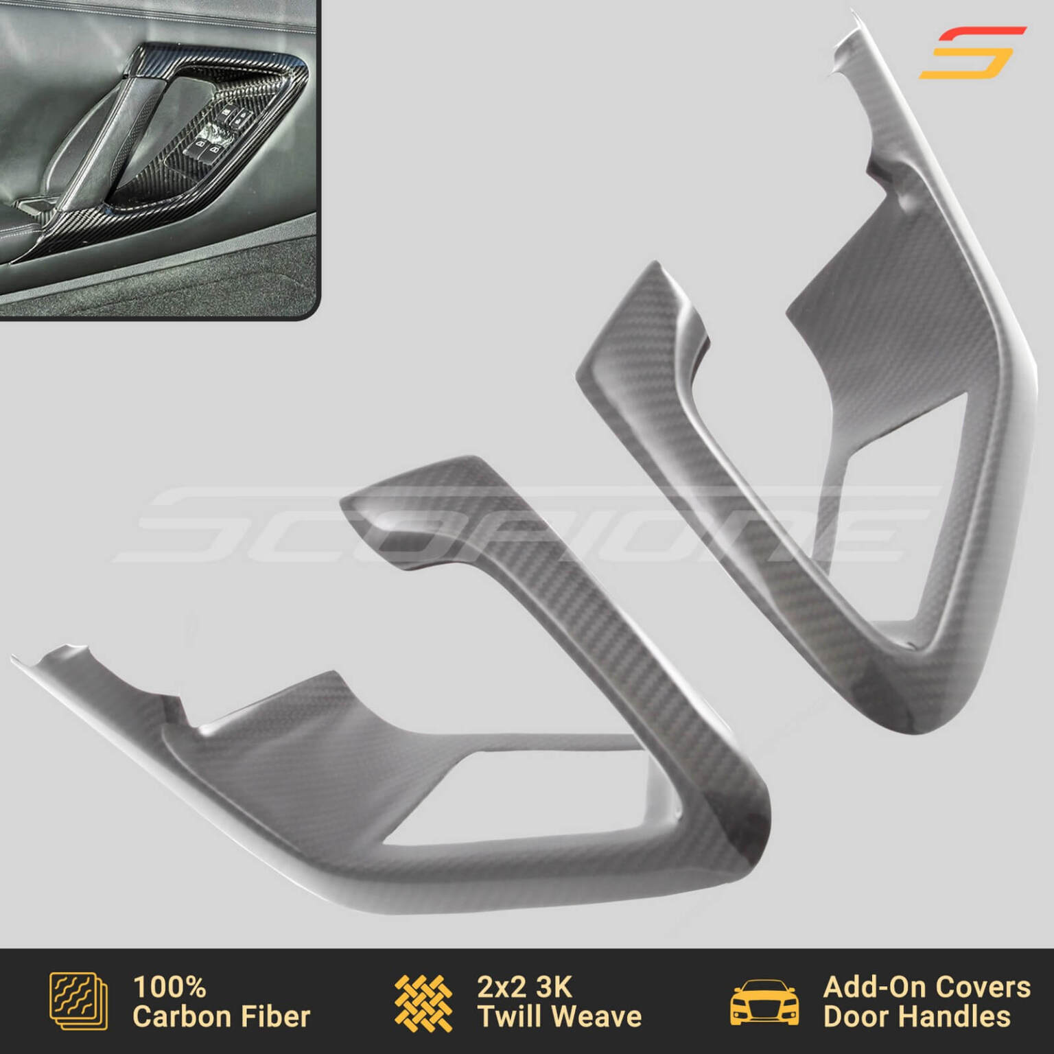 Scopione Carbon Fiber Hood Intake Air Vents for Nissan GTR R35