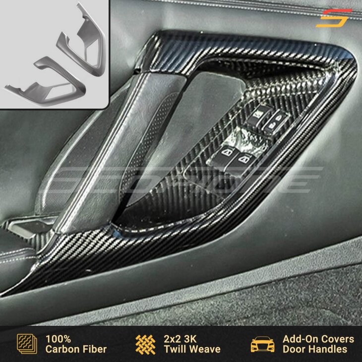 Scopione Carbon Interior Door Handle Covers for Nissan GTR R35