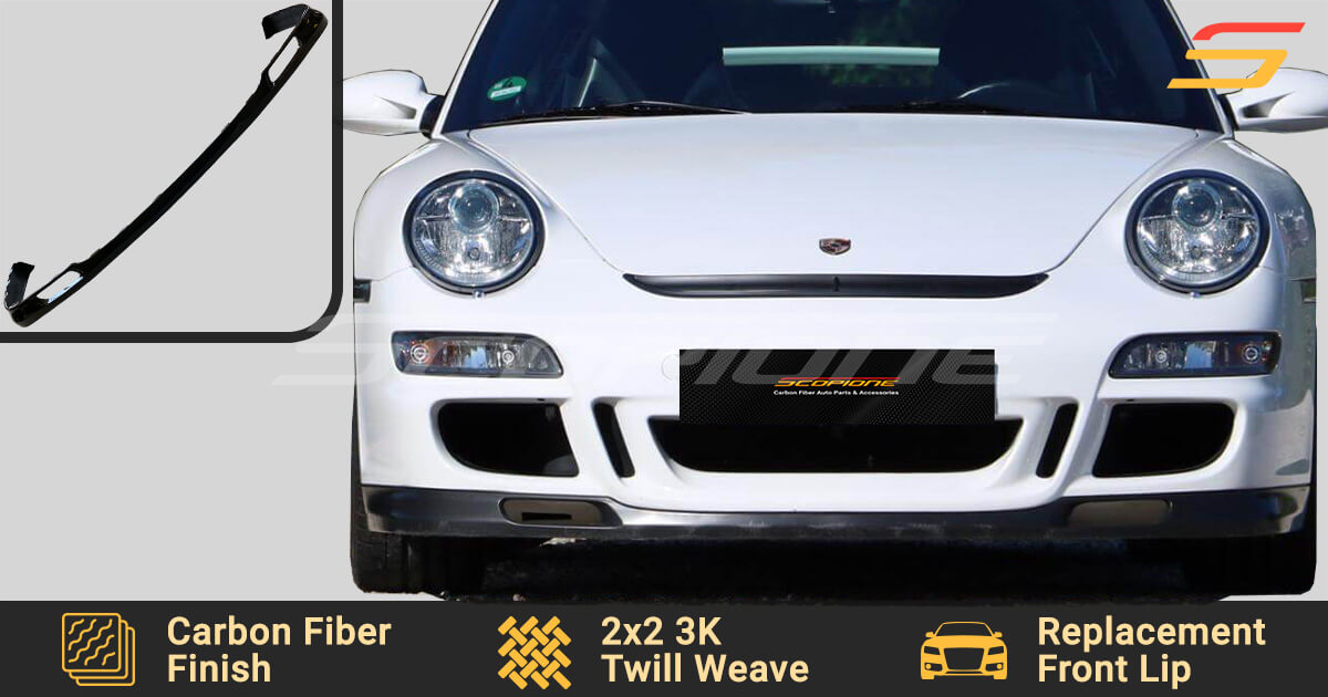Scopione Carbon Bumper Lip Splitter for Porsche 911 997 GT3 Carrera