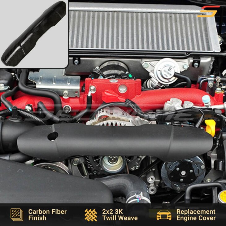 Carbon Fiber Alternator Belt Cover for Subaru 08-14 Impreza WRX STi