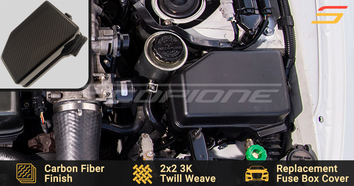 Scopione Supra MK4 Carbon Fiber Engine Relay Fuse Box Cover