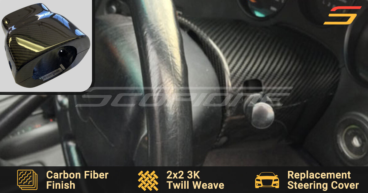 Scopione Supra MK4 A80 Carbon Fiber Steering Column Covers